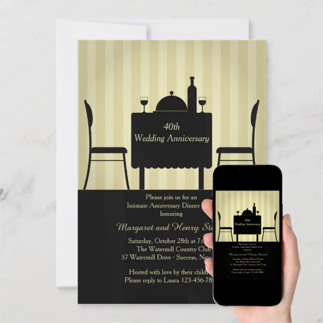 Intimate Setting Invitation | Zazzle