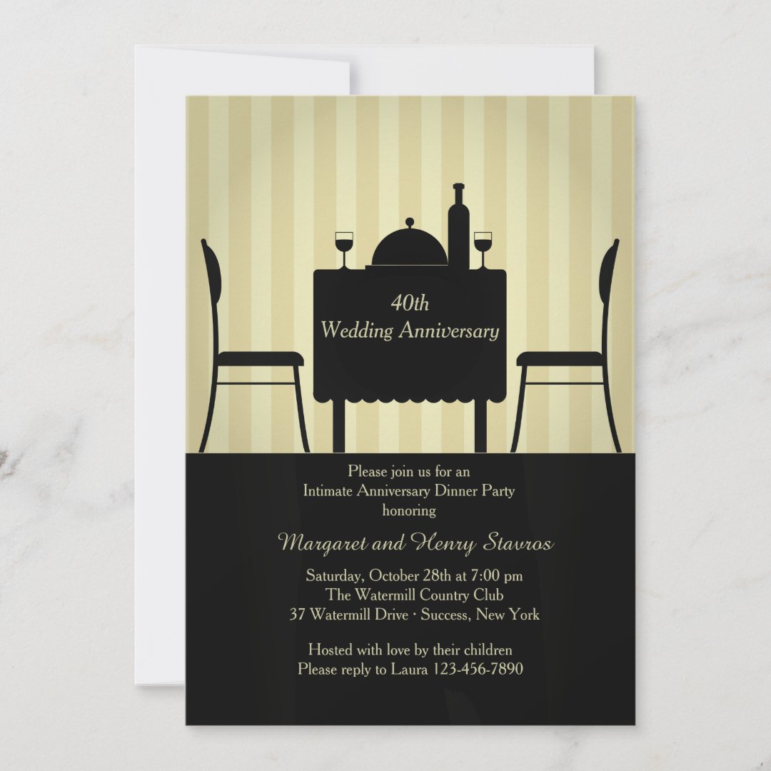 Intimate Setting Invitation | Zazzle
