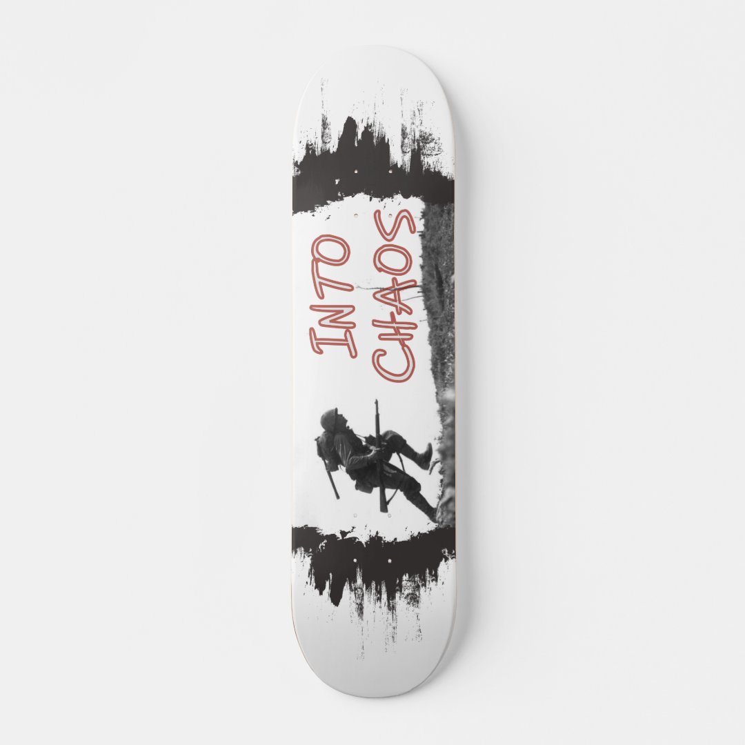 Into Chaos - Paul Ison Skateboard | Zazzle
