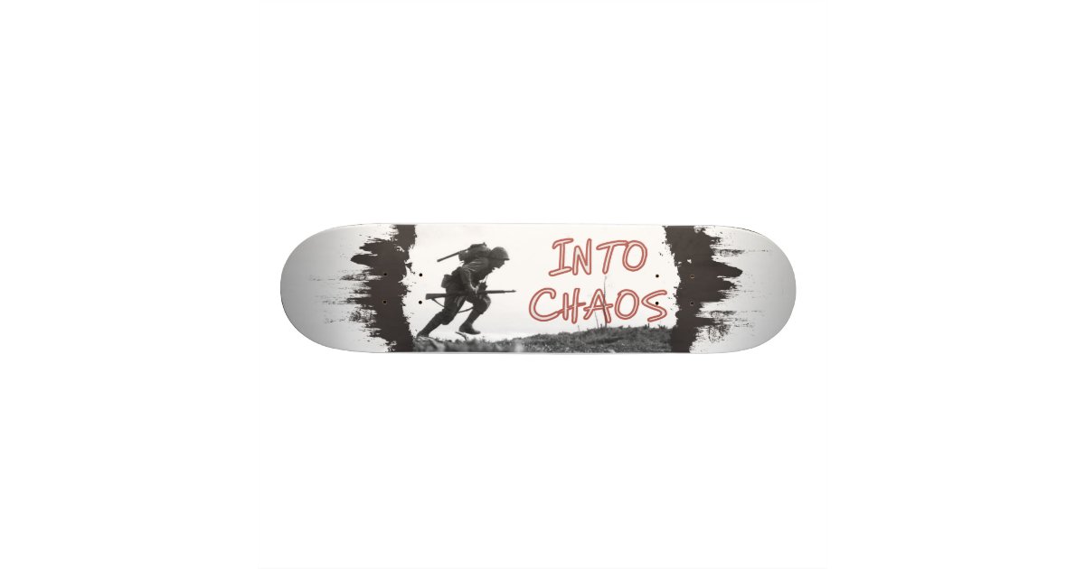 Into Chaos - Paul Ison Skateboard | Zazzle.com