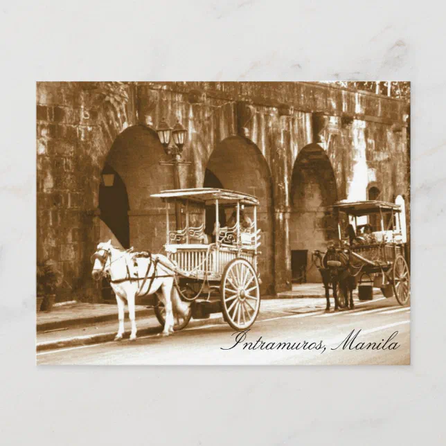 Intramuros Tourist spot Philippines Postcard | Zazzle