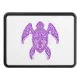 Intricate Purple Sea Turtle on White Trailer Hitch Cover | Zazzle