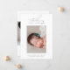 introducing frame photo baby birth announcement | Zazzle