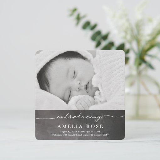 Introducing Newborn | Baby Announcement | Zazzle