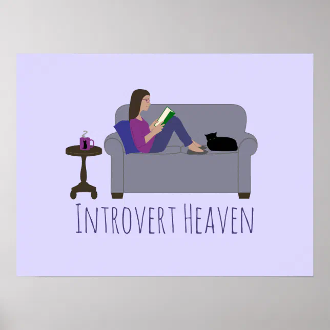Introvert Heaven Poster | Zazzle