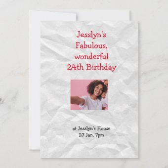Introvert's Birthday Invitation - Funny Invitation | Zazzle