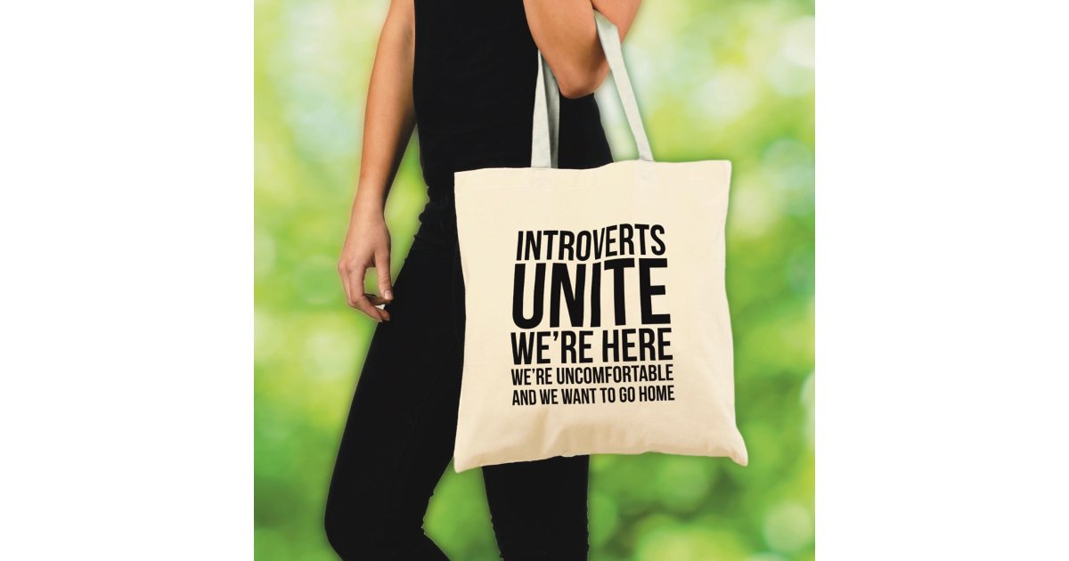 Introverts Unite Tote Bag | Zazzle