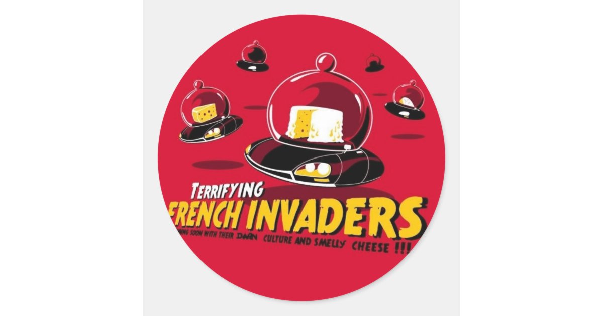 Invaders Classic Round Sticker | Zazzle