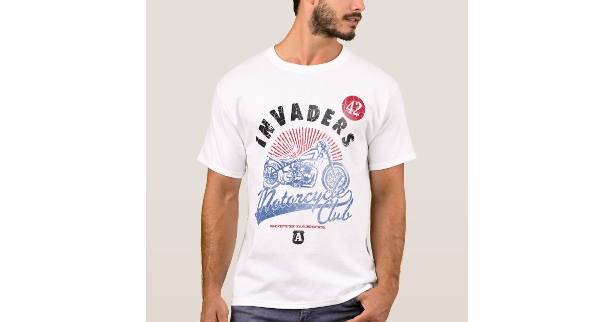 Invaders Motorcycle Club Shirt | Zazzle