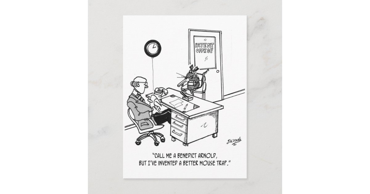 Inventor Cartoon 1932 Postcard | Zazzle