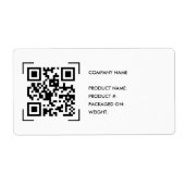 Inventory QR Code Scan | Business Logo Label | Zazzle