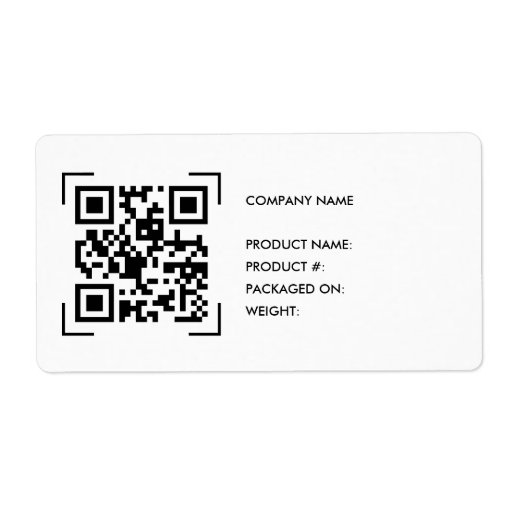 Inventory QR Code Scan | Business Logo Label | Zazzle