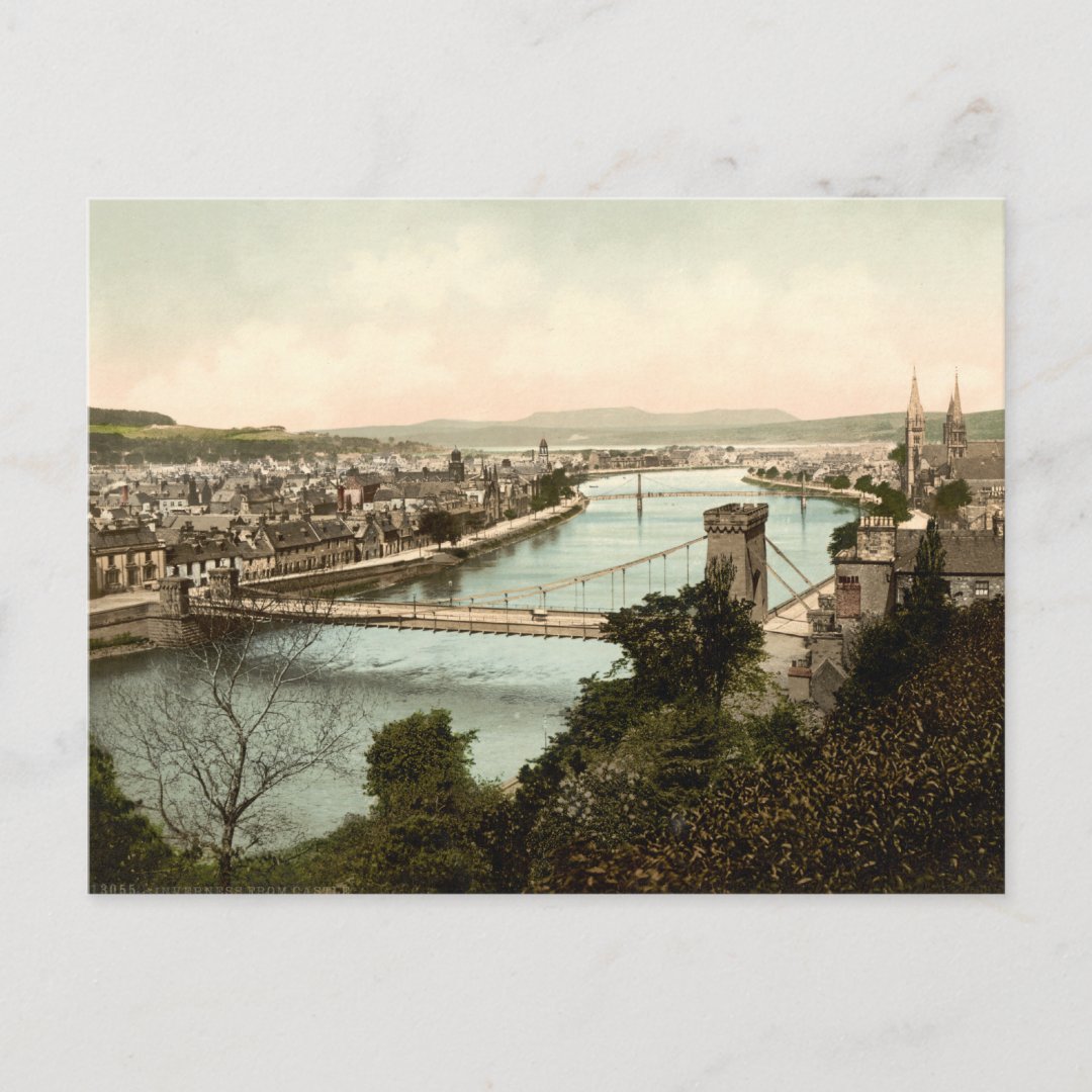 Inverness from the Castle, Scotland Postcard | Zazzle