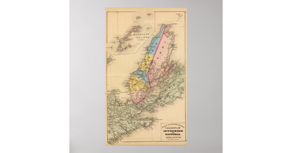 Inverness, Victoria counties, NS Poster | Zazzle