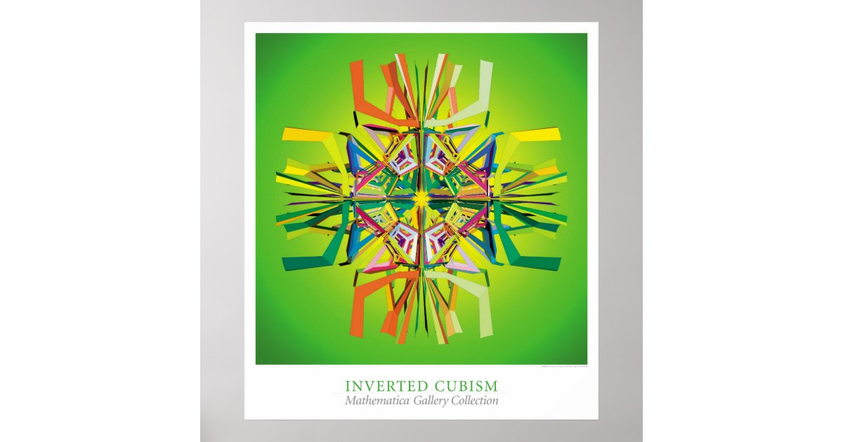 Inverted Cubism Poster | Zazzle