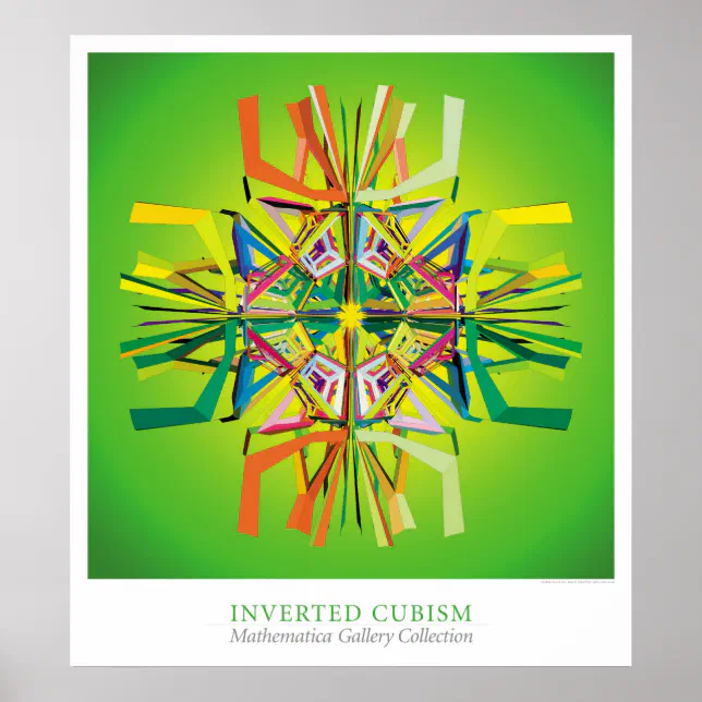Inverted Cubism Poster | Zazzle