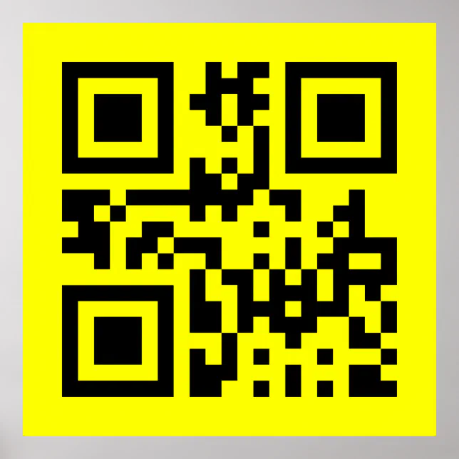 Inverted ☻ Happy Face -- QR Code Poster | Zazzle