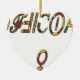 Inverted "OFFICIAL Female Symbol Art Print Ceramic Ornament | Zazzle