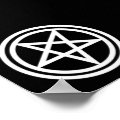 Inverted pentagram poster | Zazzle