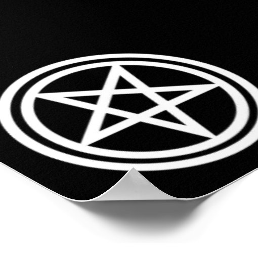 Inverted pentagram poster | Zazzle