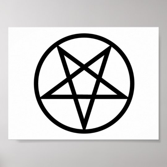 Inverted Pentagram poster | Zazzle.com