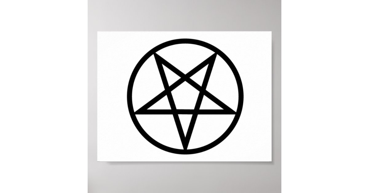 Inverted Pentagram poster | Zazzle