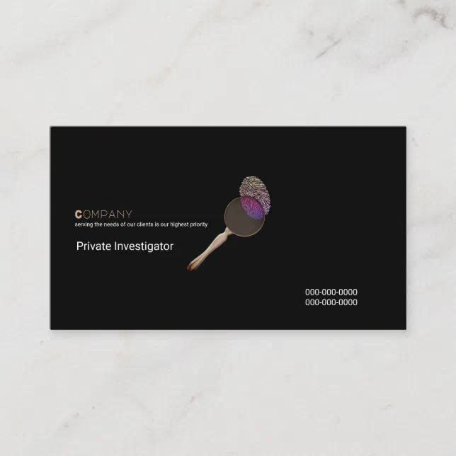 Investigator Business Card | Zazzle