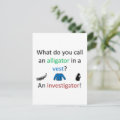 Investigator Joke Postcard | Zazzle