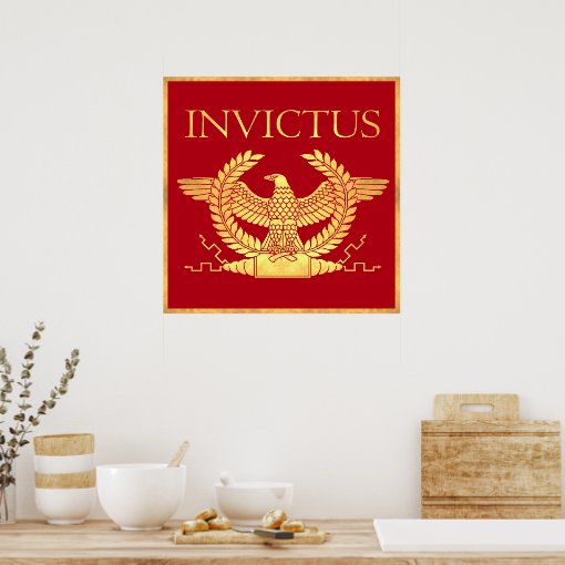 Invictus Ancient Gold poster | Zazzle