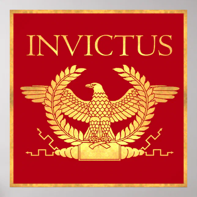 Invictus Ancient Gold poster | Zazzle