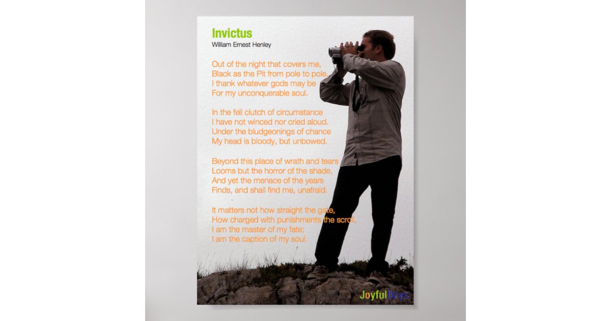 Invictus Poster | Zazzle