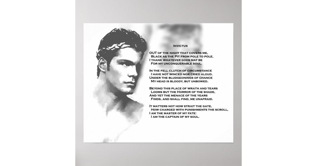 Invictus Poster | Zazzle