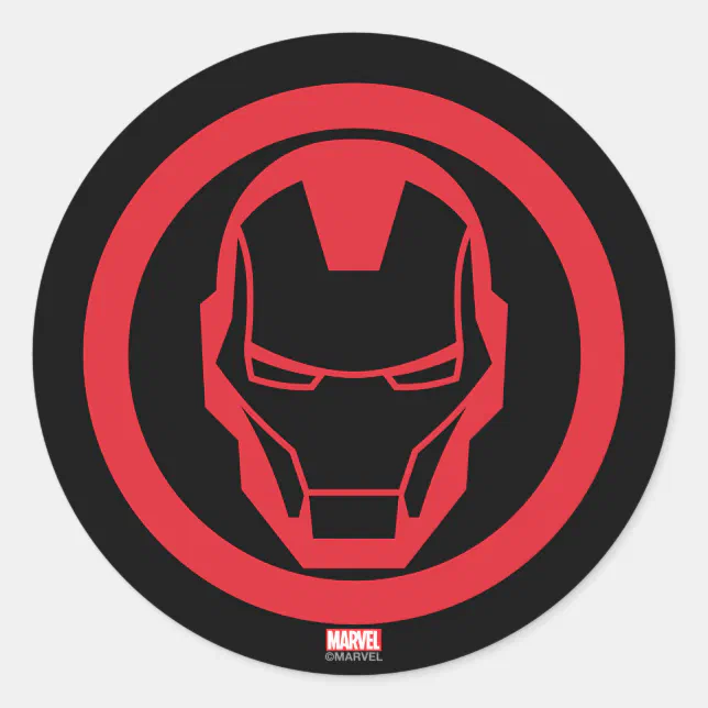 Invincible Iron Man Classic Round Sticker | Zazzle