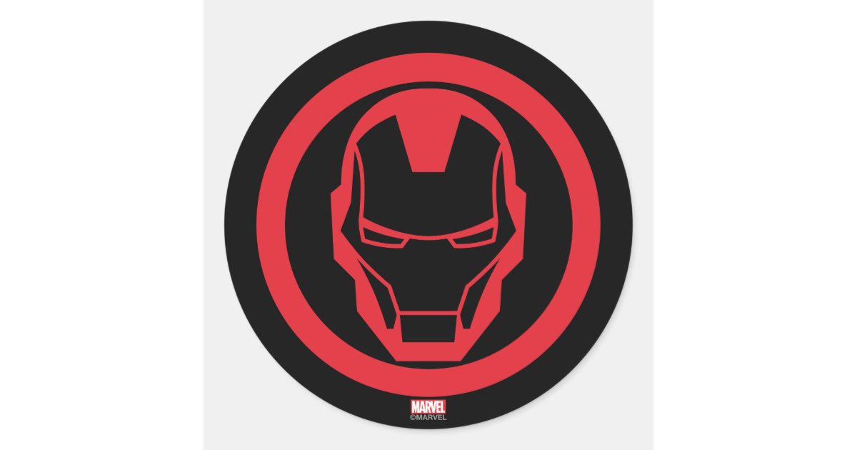 Invincible Iron Man Classic Round Sticker | Zazzle.com