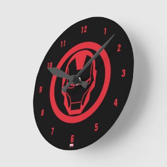 Invincible Iron Man Round Clock | Zazzle