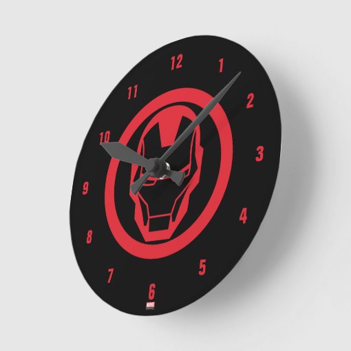 Invincible Iron Man Round Clock | Zazzle