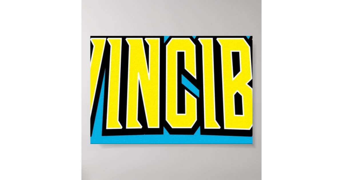 Invincible logo poster | Zazzle