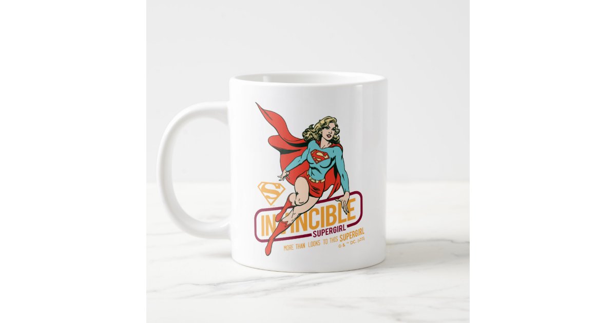 Invincible Supergirl Retro Graphic Giant Coffee Mug | Zazzle