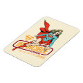 Invincible Supergirl Retro Graphic Magnet | Zazzle