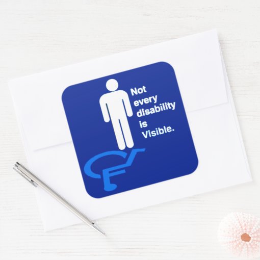 Invisible Disability Stickers | Zazzle