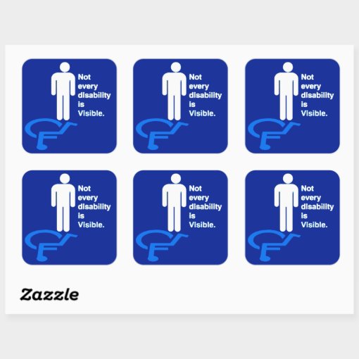Invisible Disability Stickers | Zazzle