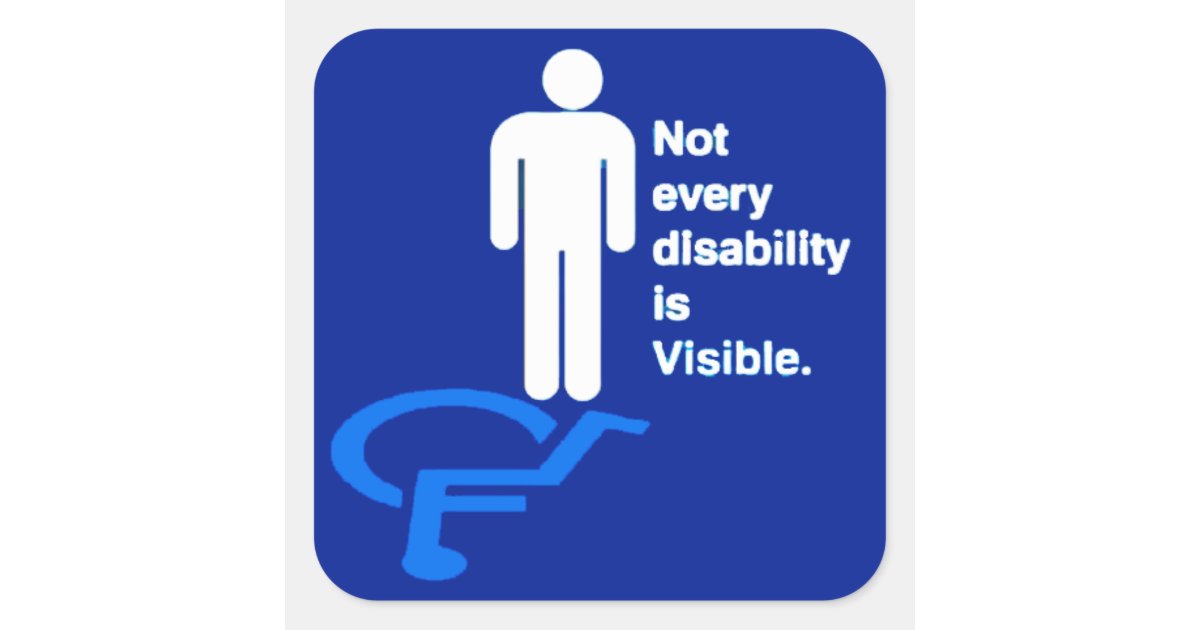 Invisible Disability Stickers | Zazzle