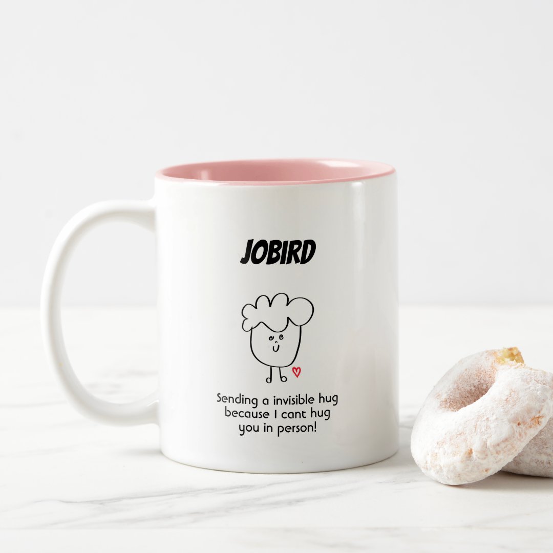 Invisible Hugs Customisable Two-Tone Coffee Mug | Zazzle
