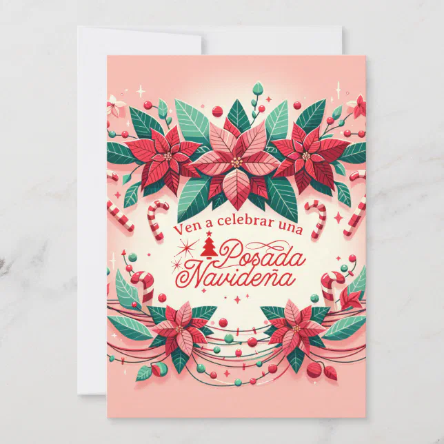 Invitación Fiesta de Posada Navideña Spanish Invitation | Zazzle