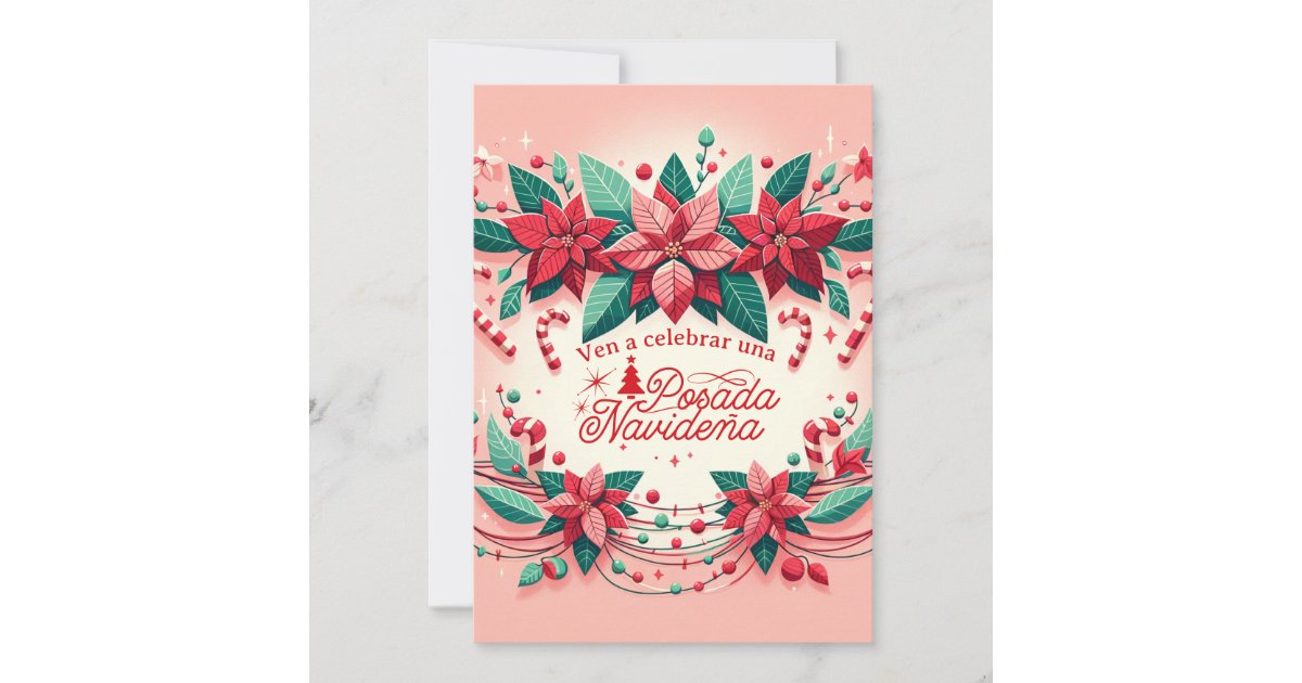 Invitación Fiesta de Posada Navideña Spanish Invitation | Zazzle