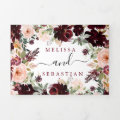 Invitación Tríptica Elegant triptych floral photog Tri-Fold Invitation ...