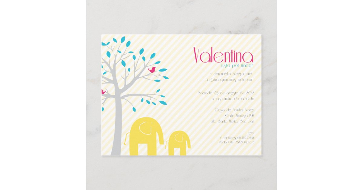 Invitacion_Valentina_Rai.pdf Invitation Postcard | Zazzle