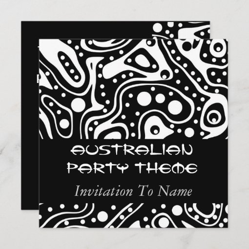 Invitation Australian Party Theme Be An Aussie | Zazzle
