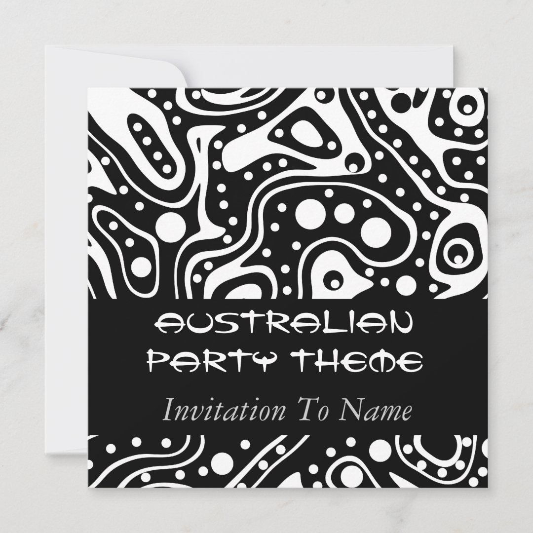 Invitation Australian Party Theme Be An Aussie | Zazzle