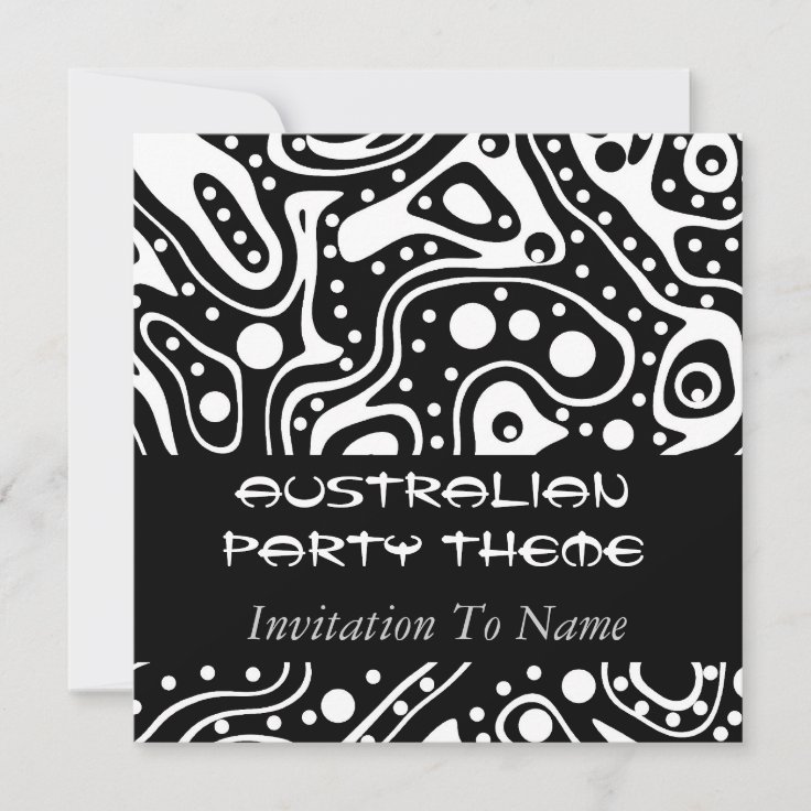 Invitation Australian Party Theme Be An Aussie | Zazzle